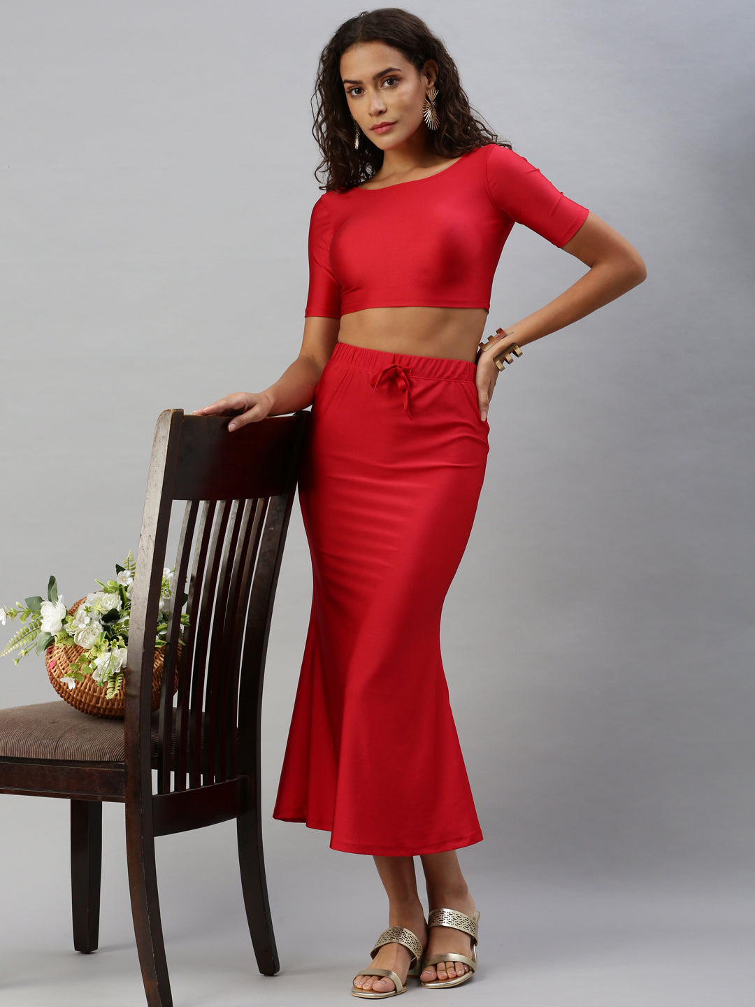 Prisma Saree Shaper - Red: Perfect Fit and Comfort – Prisma Garments