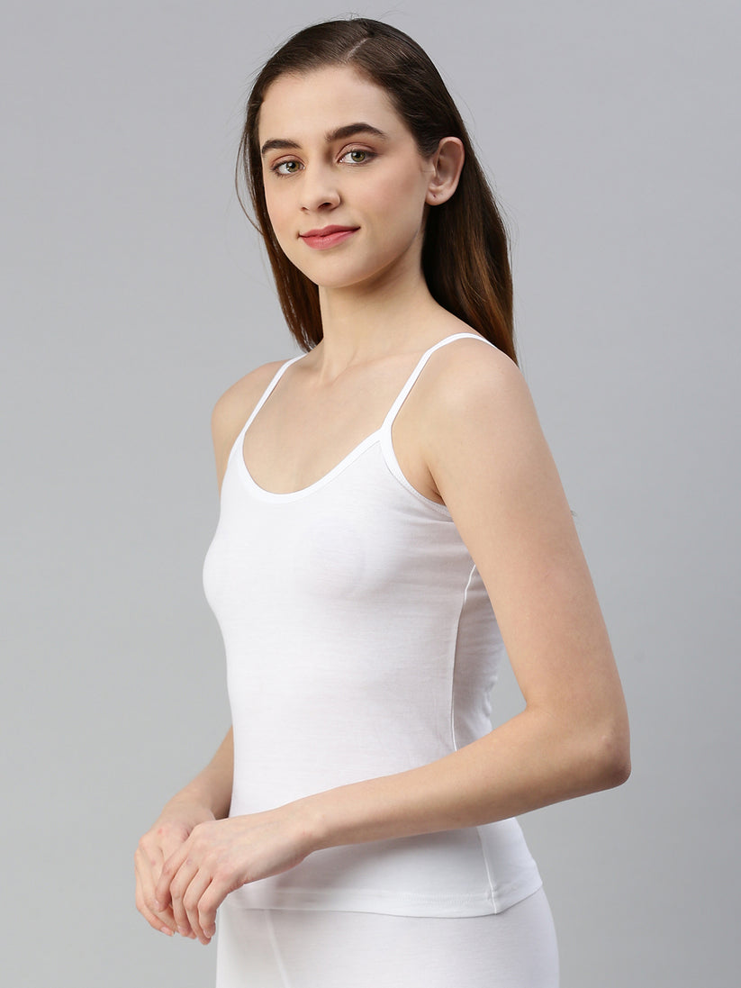Prisma White Basic Camisole for Effortless Style – Prisma Garments